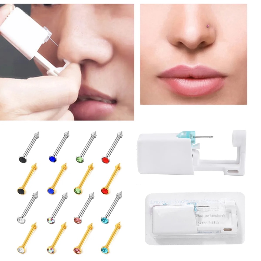 1 Unit Disposable Safe Sterile Piercing Unit For Gem Nose Studs ...