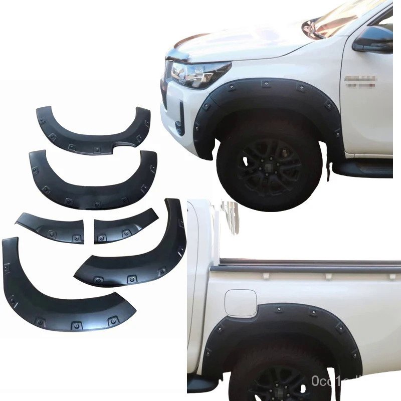 4x4 truck accessories abs fender flares nuts style wheel arch flares for Toyota Hilux Revo 2021 ...