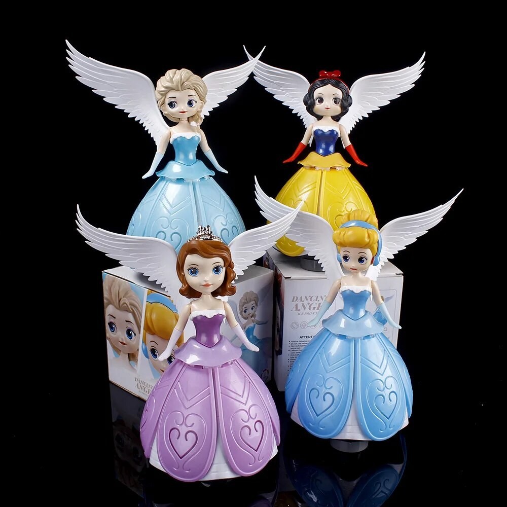 Frozen Disney Anime Electric Rotating Light Music Box Universal Wheel ...