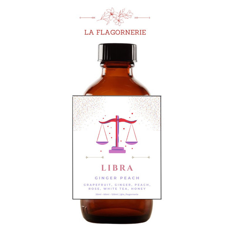 2024A Ginger Libra La Oil Series Fragrance Zodiac Flagornerie Peach ...