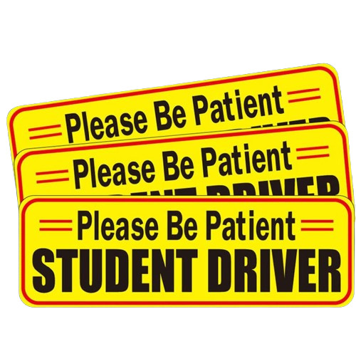 Novice drivers car magnetic stickers reflective bumper safety signs ...
