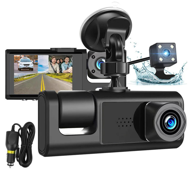 Factory Wholesale Car Black Box 3 Lens Camera 1080P Full HD Dashcam ...