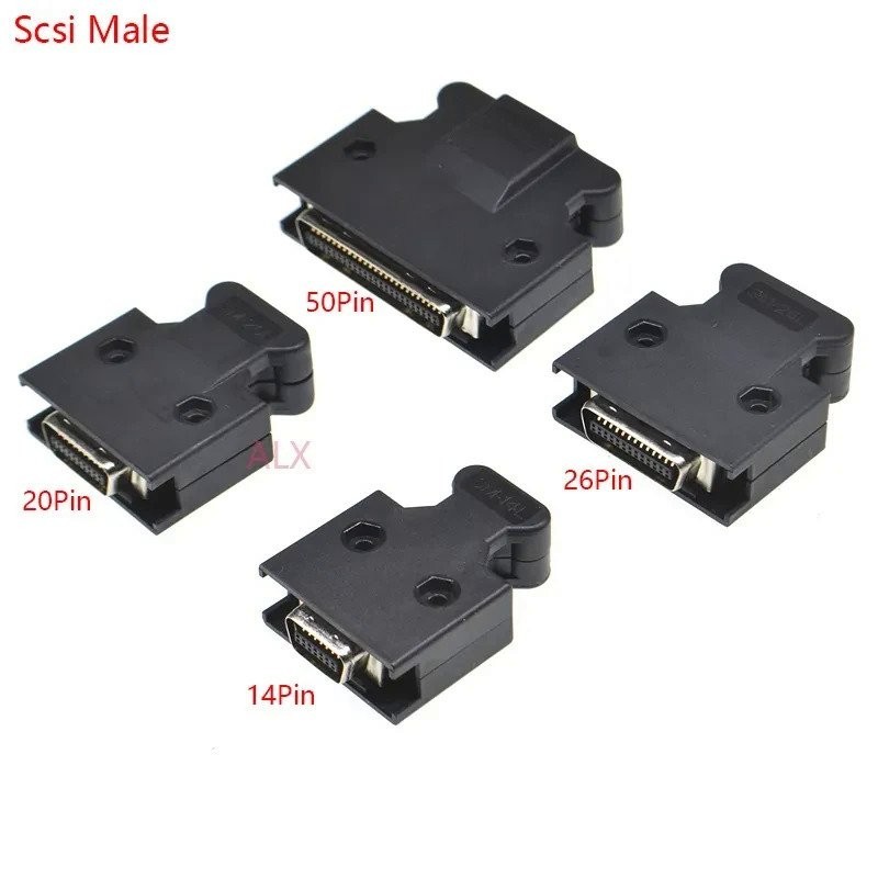 DIY SCSI Male Connector HPCN 14 20 26 36 50 Pin Socket Connector Servo ...