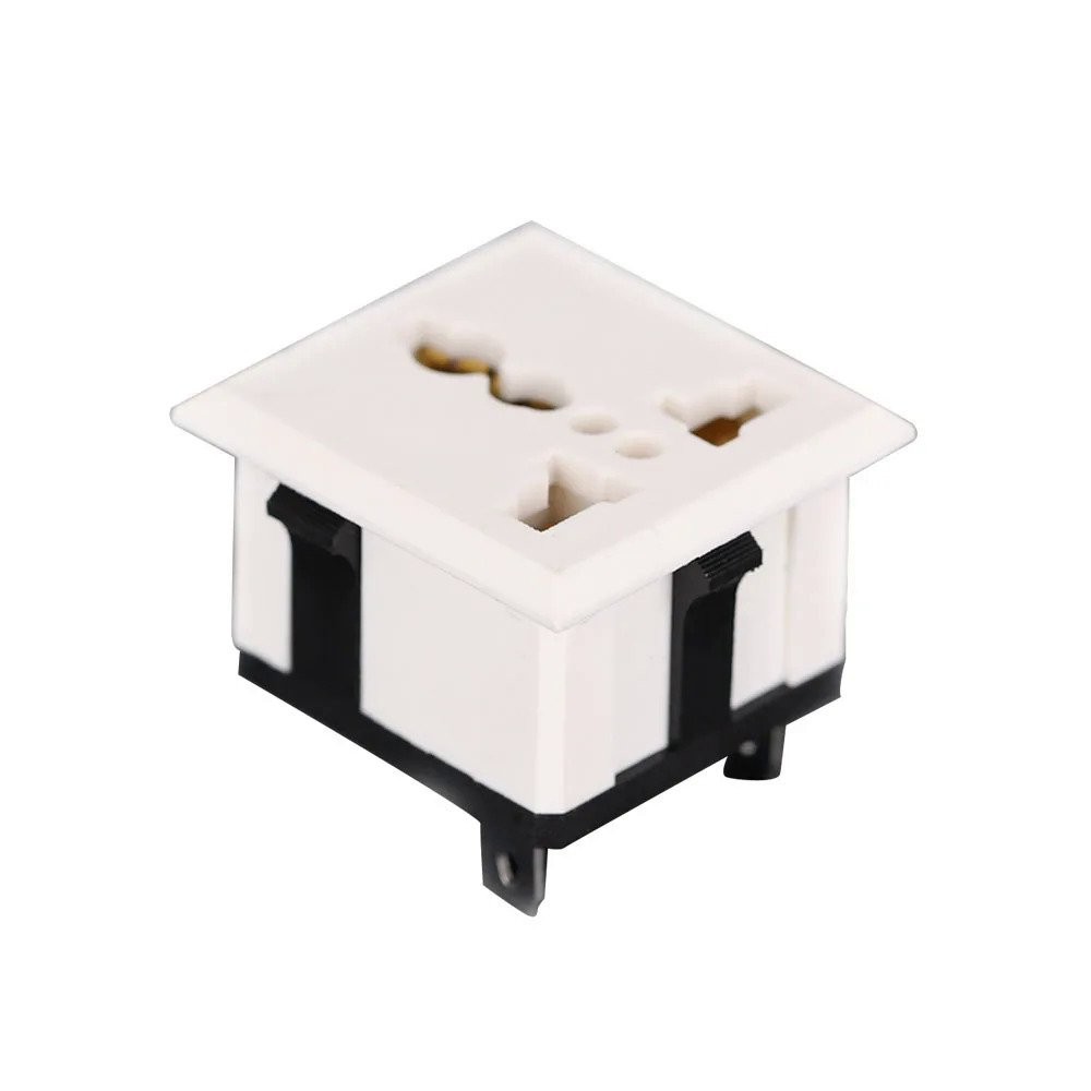 Universal three-hole AC industrial power socket high temperature card ...