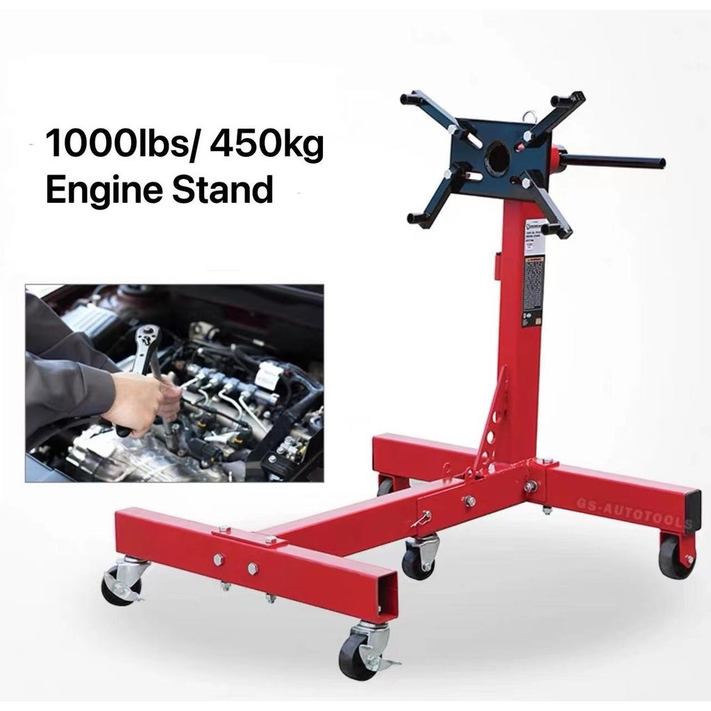 1000lbs/1250lbs/2000lbs Engine Stand Work shop engine hoist Engine gear ...