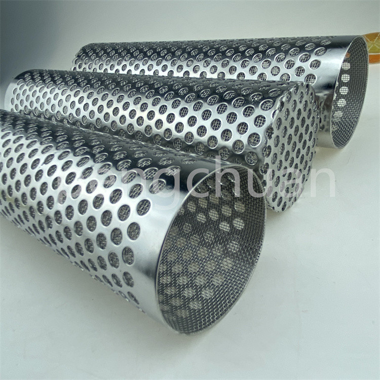 Stainless Steel Mesh Screen Filter Perforated Pipe/Tube For Automotive ...