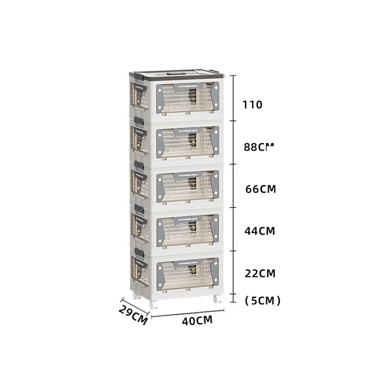 Foldable Car Trunk boxes Folding Storage Cabinet Stackable Bins with ...