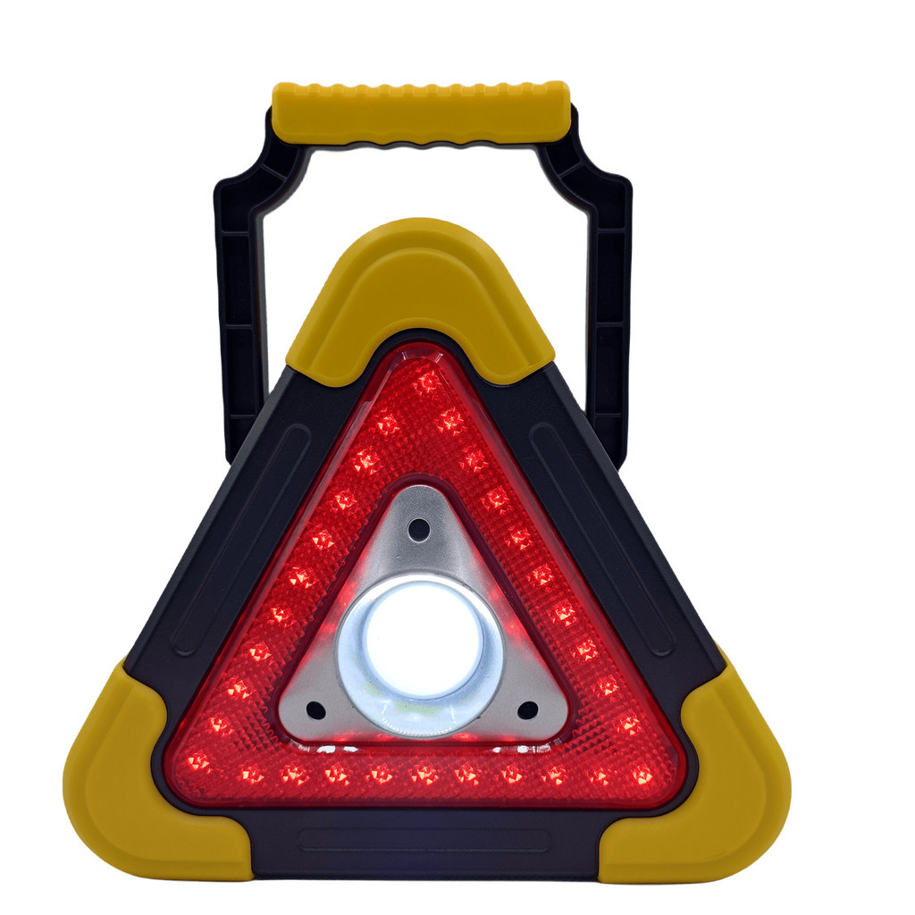 LED triangle warning light Traffic Warning Triangle Safety Light Roadside Flashing Light COB ...