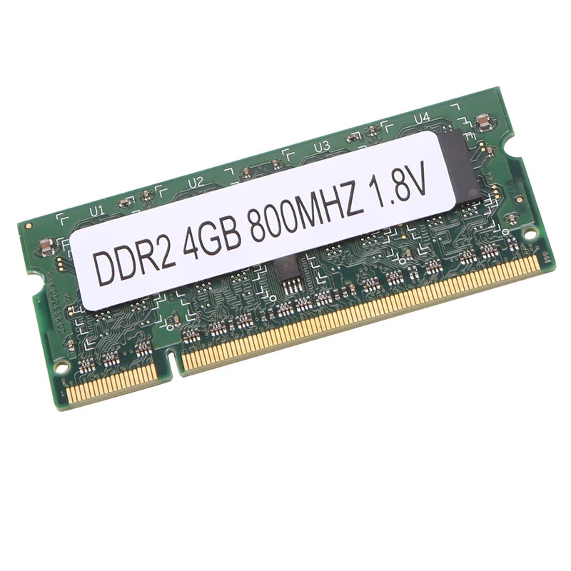 ⋌DDR2 4GB 800Mhz Laptop Ram PC2 6400 2RX8 200 Pins SODIMM for Intel AMD ...