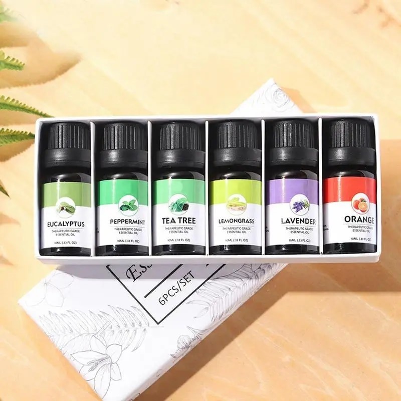 92m 6pcs Pure Natural Essential Oils T Set Massage Aromatherapy