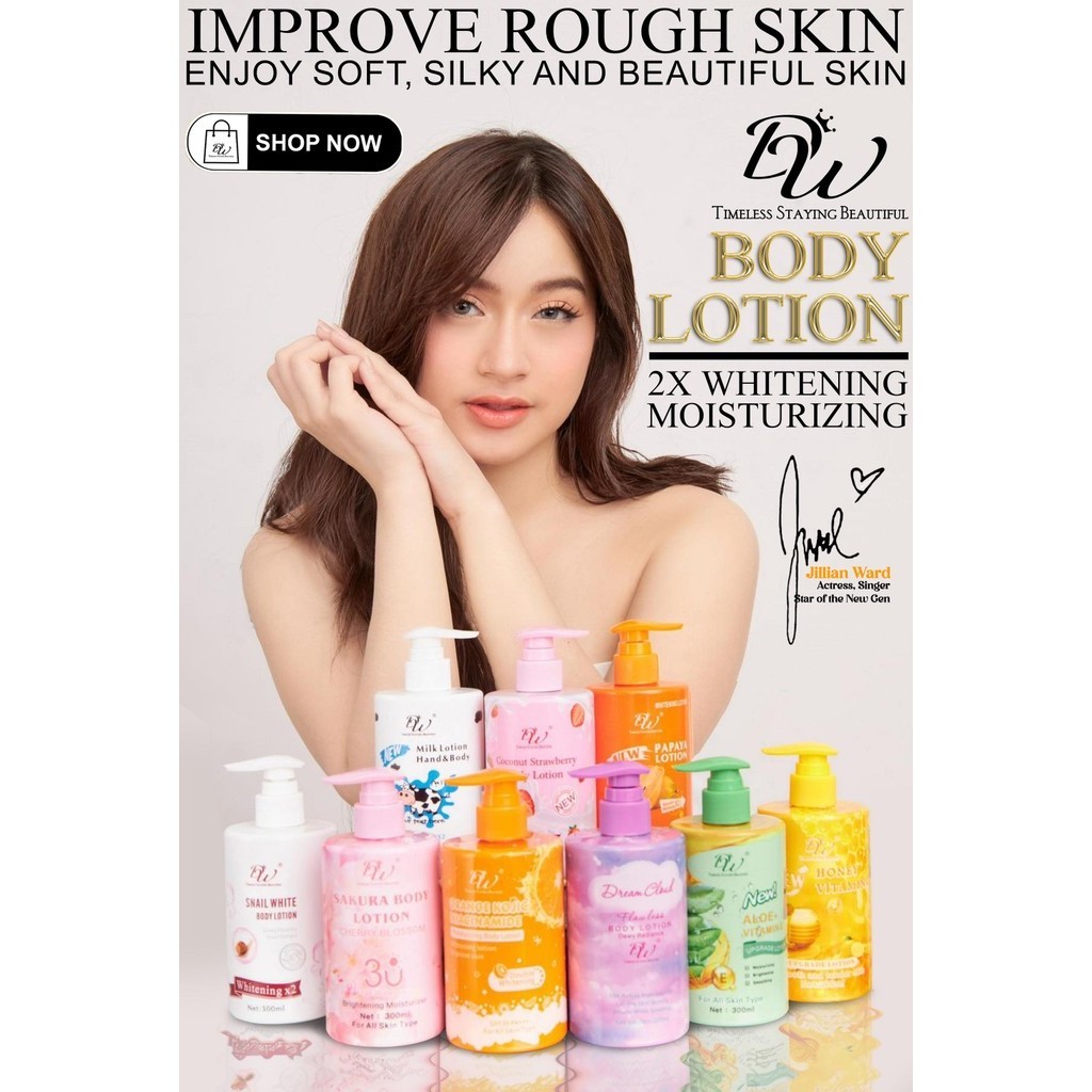 DW Moisturizing Whitening Brighten Hand & Body Lotion 300ml / Soap 65g ...