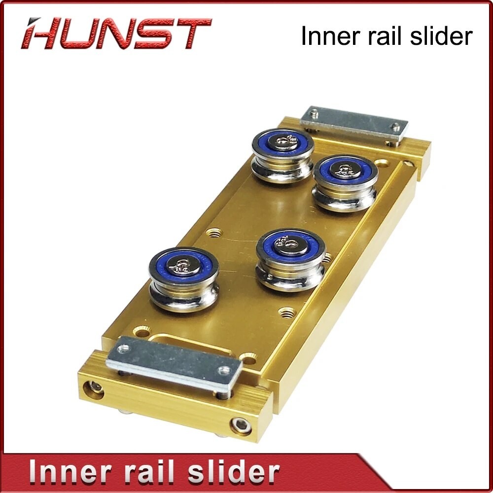 HUNST Gold Color Y Axis Inner Guide Rail Slider With Four Wheel Guide ...
