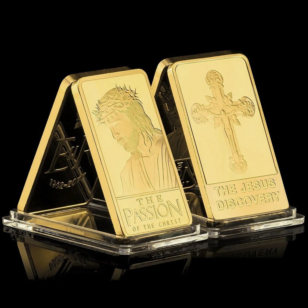 The Passion of The Christ Souvenir Gold Bar Plated Commemorative Coin ...