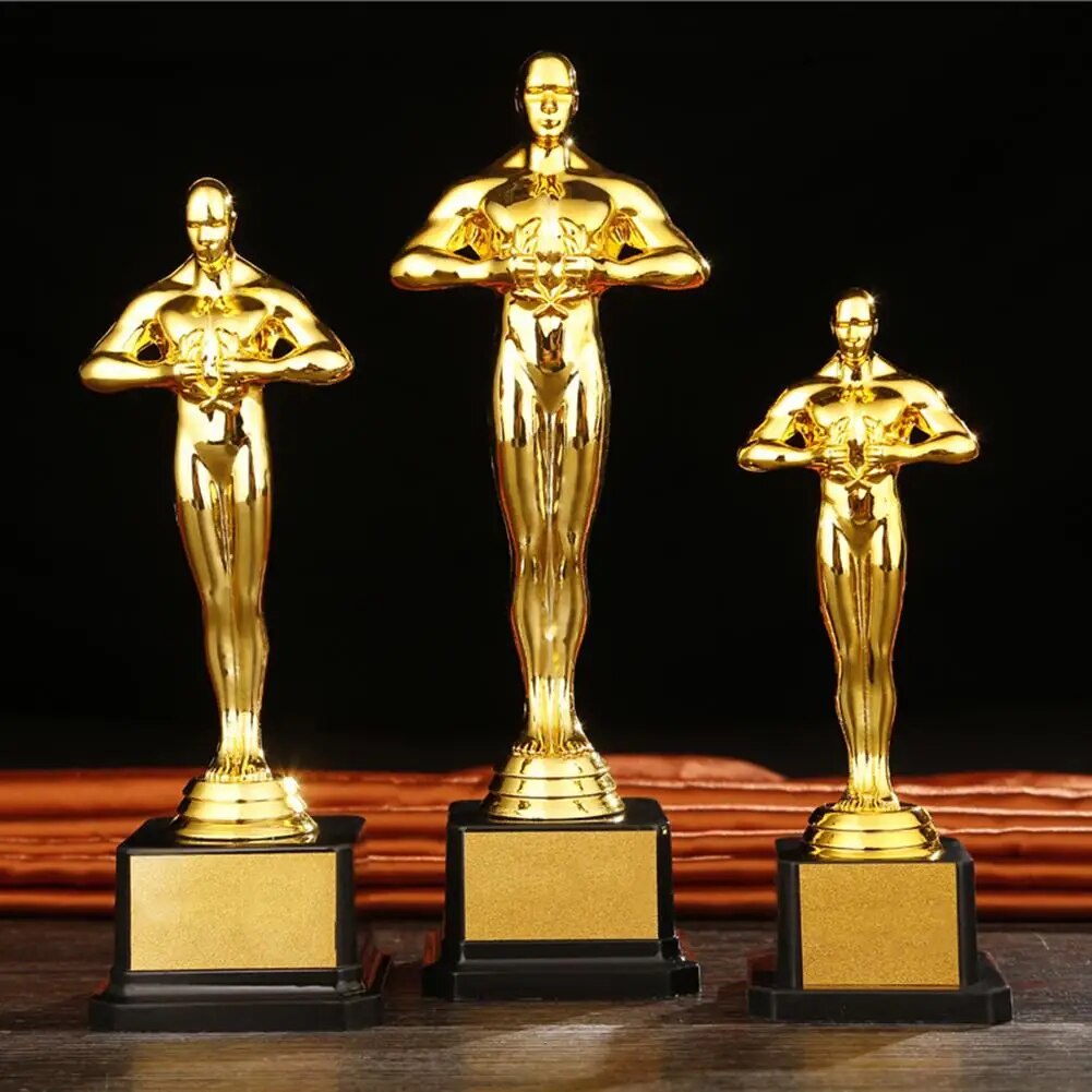 Oscar Trophy Awards Replica Small Gold Man PC Gold-Plated Team Sport ...
