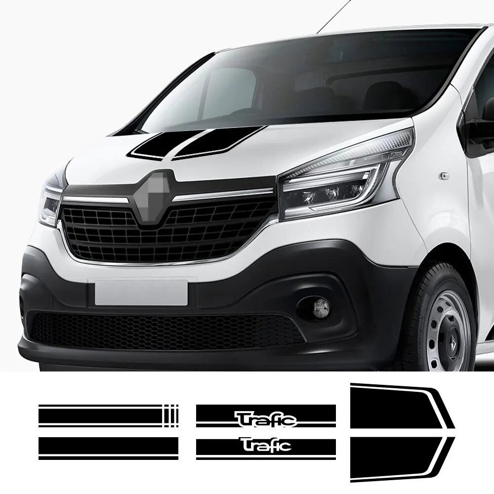 Car Hood Stickers For Renault Trafic 3 2 Camper Van Graphics Stripes ...