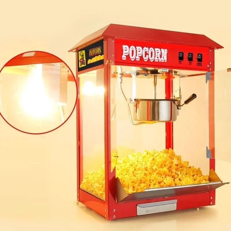 Popcorn Machine Stall Automatic Electric Popcorn Machine Flowing ...