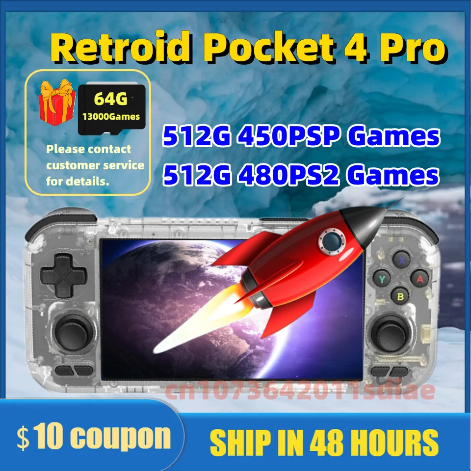 Retroid Pocket 4 Pro Retroid Pocket 2S Android 13 Handheld Game Console ...