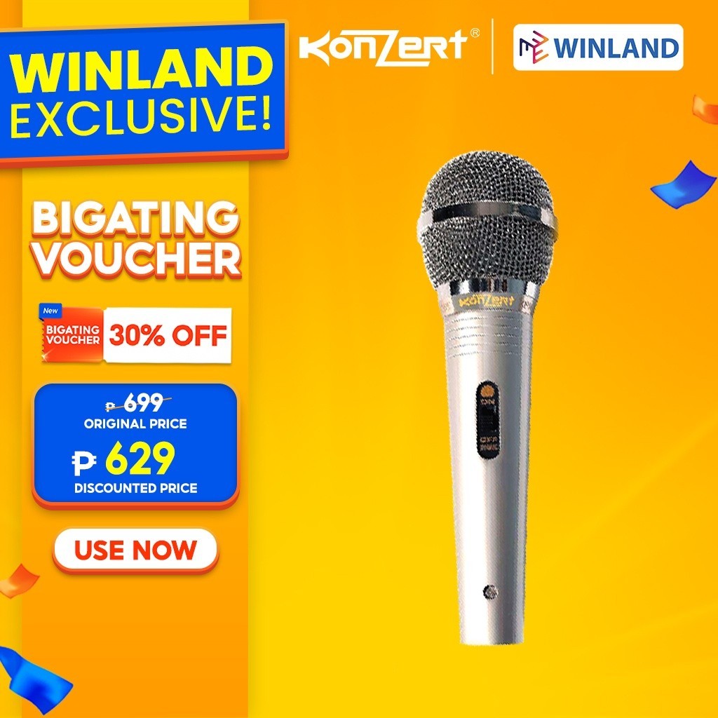 Konzert by Winland KPM-45 Professional Mic for Videoke Wired Microphone ...