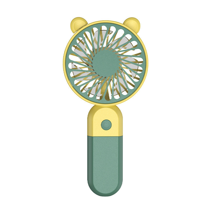 Cartoon Small Fan with Animal Ears Macaron Color Fresh Handheld Small ...