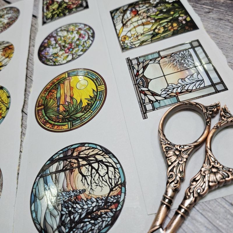 Mistula Stained Glass Matte PET Tape Masking Washi Tape (Sample ...