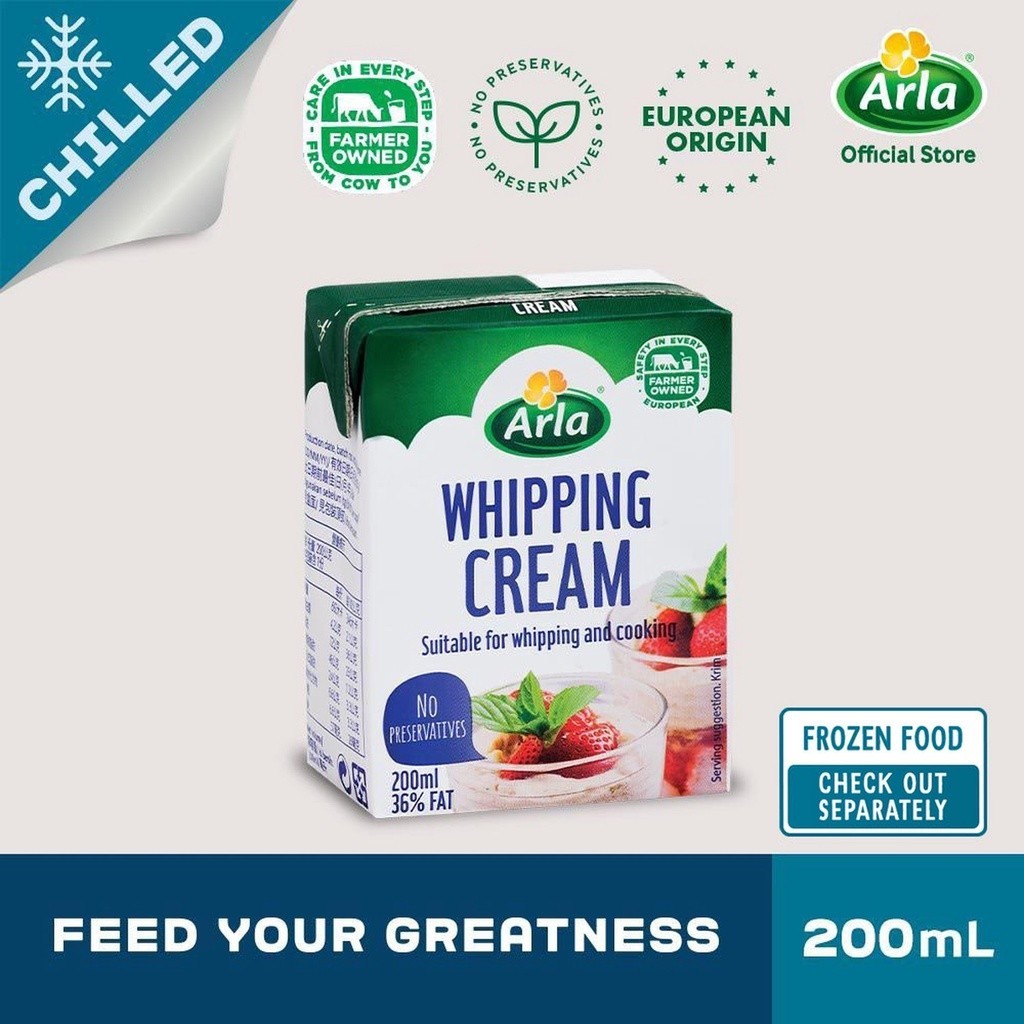 Arla Whipping Cream 200ml | Shopee Philippines