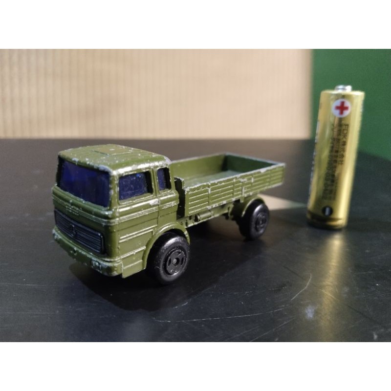 Matchbox Lesney Superfast MERCEDES TRUCK TP-15 diecast army olive green ...