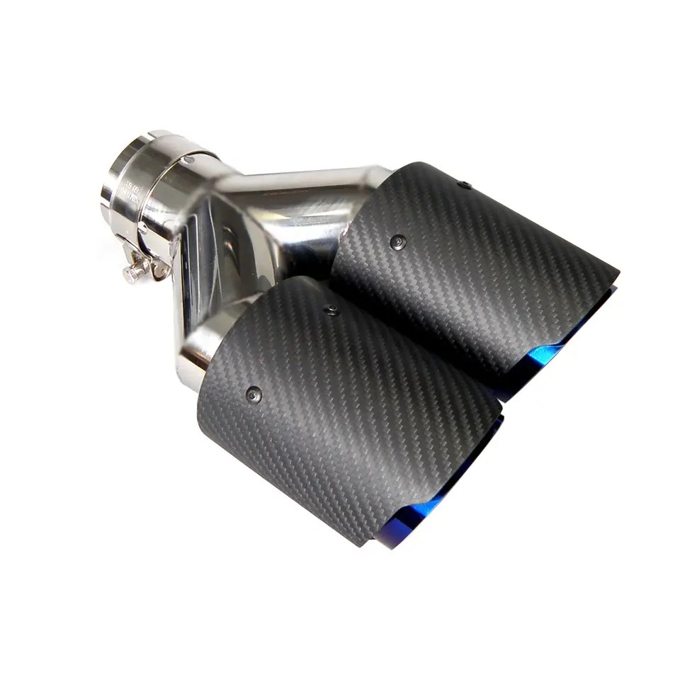 Custom size 3k matte carbon fibre auto exhaust tips carbon fiber ...