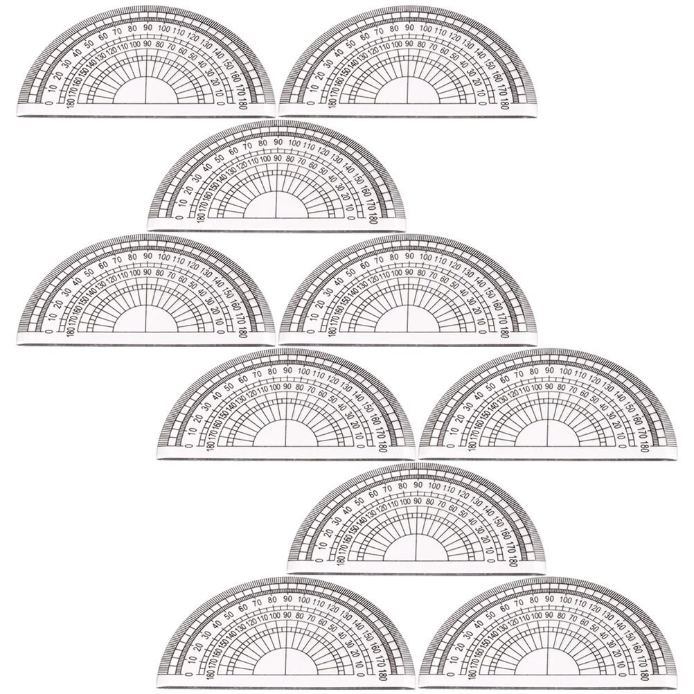 Protractor Student Stationery Angle Measuring Tools for 180 Degrees ...
