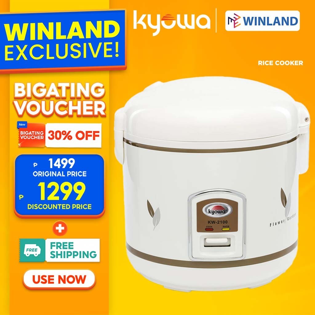 Kyowa by Winland 1.8L serves 8-10cups Automatic Jar-Type Rice Cooker w ...