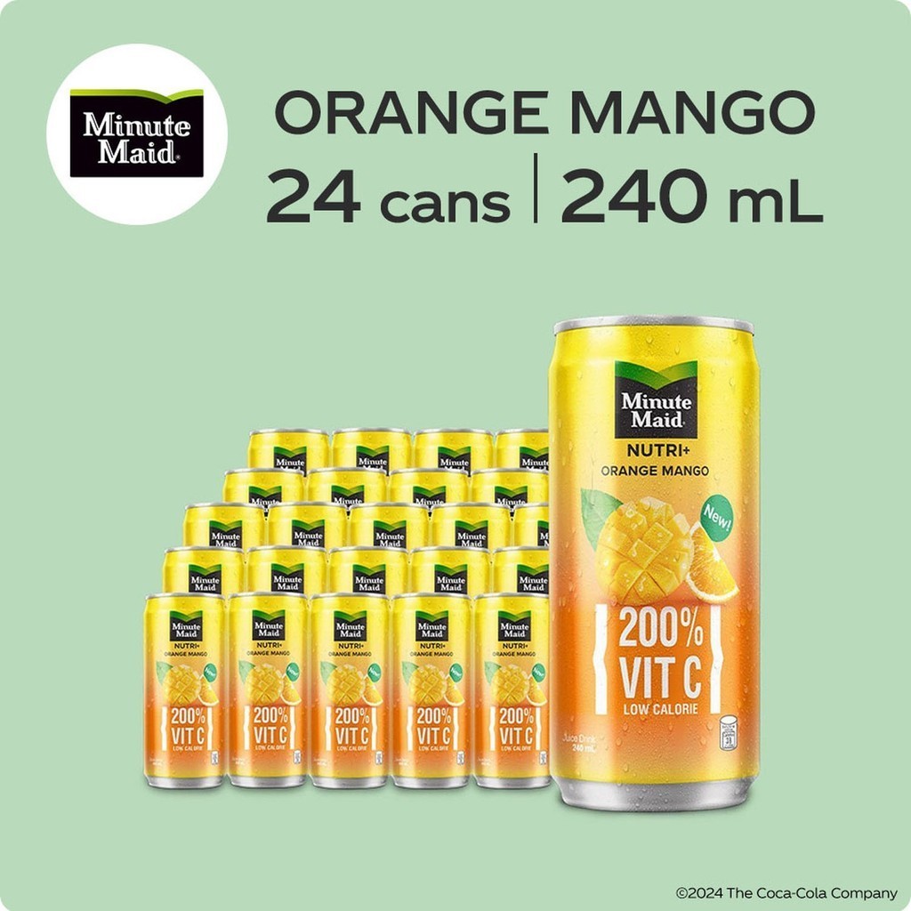 Minute Maid Nutri+ Orange Mango 240mL - Pack of 24 | Shopee Philippines