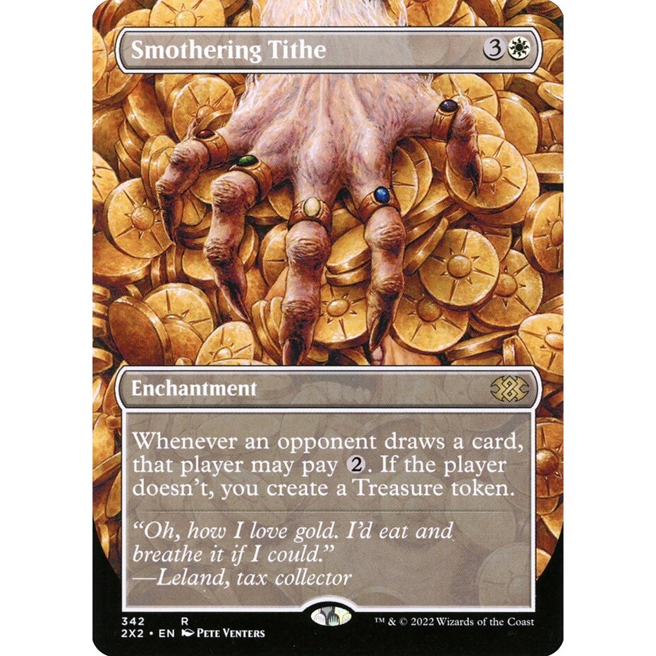 MTG Proxy Card - Smothering Tithe (Borderless) | Double Masters 2022 ...