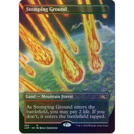 MTG Proxy Card - Stomping Ground (Borderless Foil) | Unfinity (UNF) | Shopee Philippines