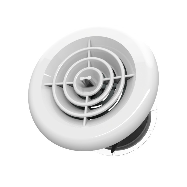 MIA Wall Mounted ABS Plastic Round Shape Air Outlet Air Conditioning ...