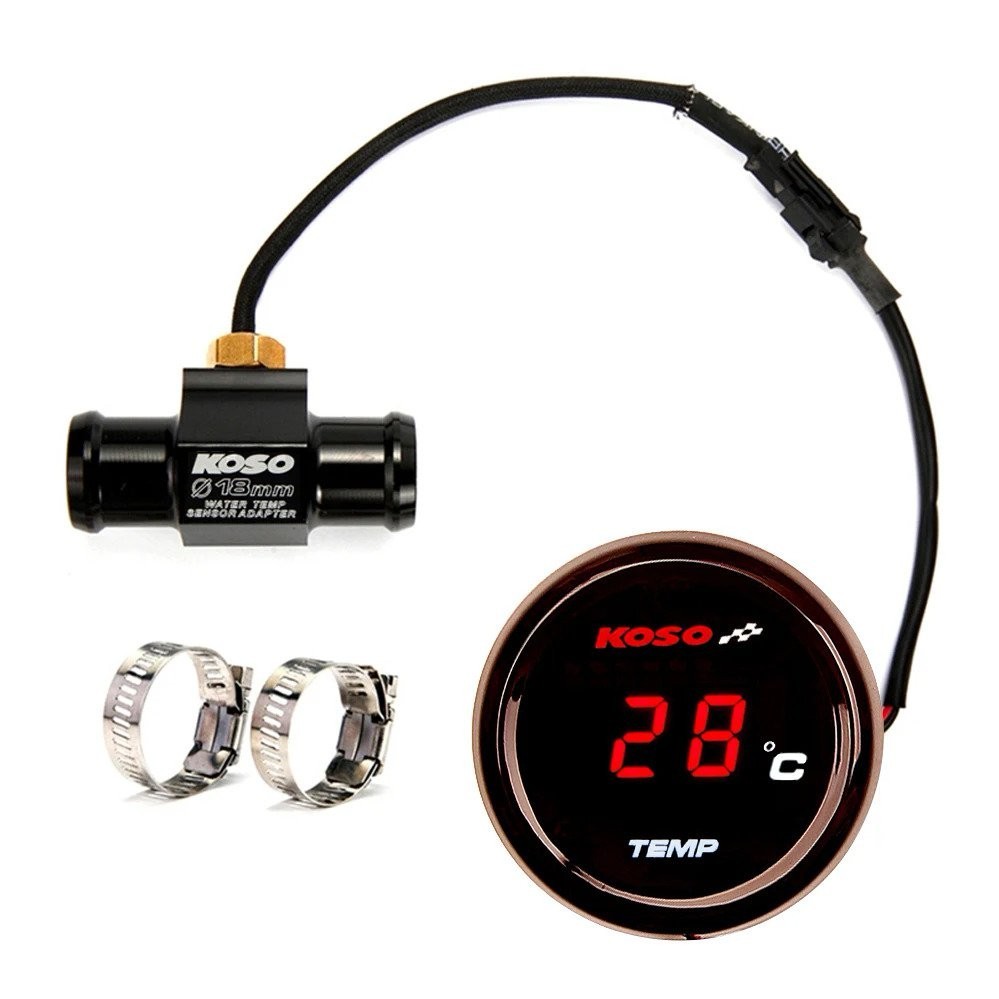 2 Color KOSO Round Water Temp Meter for Yamaha NMAX TMAX XMAX Digital ...