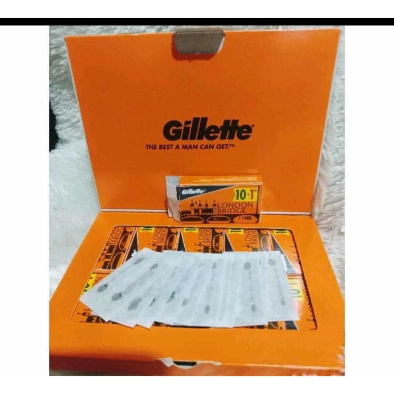 gillete london bridge blade 10plus1X10 TOTAL OF 110BLADE | Shopee ...