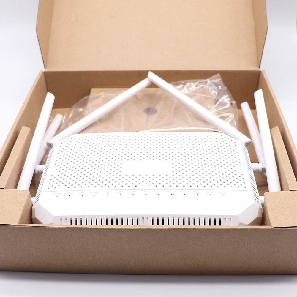 6 Antenna CATV 4GE 2Ports ZC-521T FTTH Optical modem Dual Band Onu WIFI Router 2.4G/5G ZC521T ...