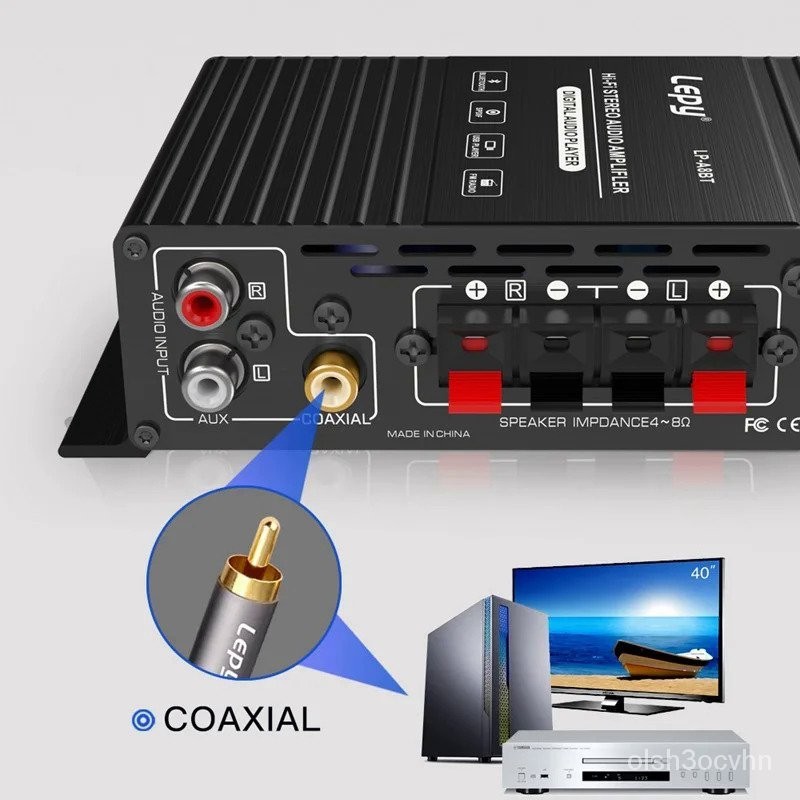 LEPY LP-A8BT Coaxial Decoding Power Amplifier FM USB SD Lossless Music ...