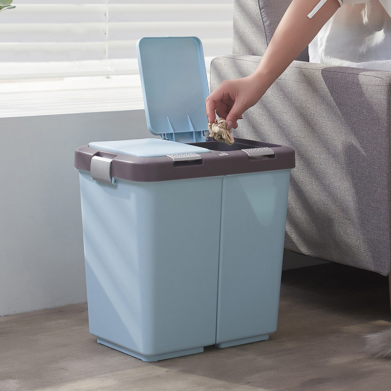 25L Newest Home Classified dustbin for garbage sorting trash can ...