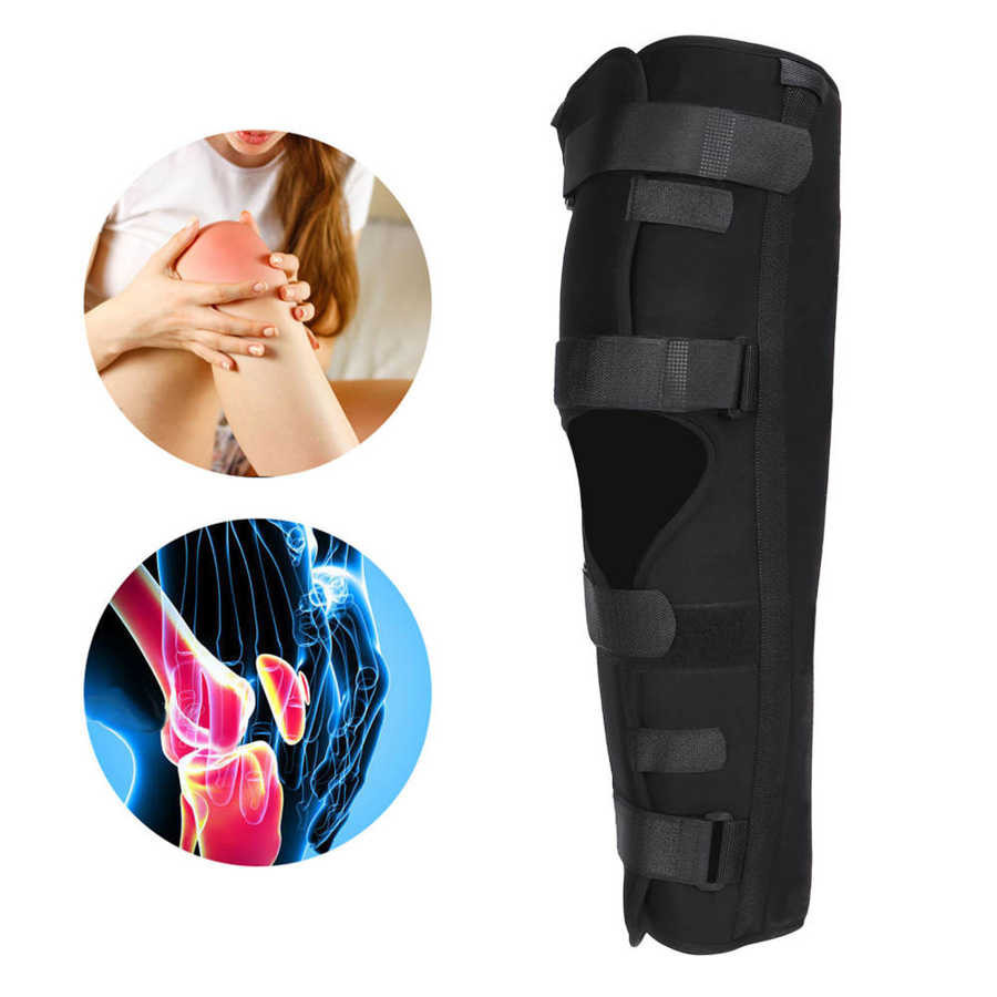 Knee Brace Support Splint Immobilizer with 4 Steel Plate Brackets for ...