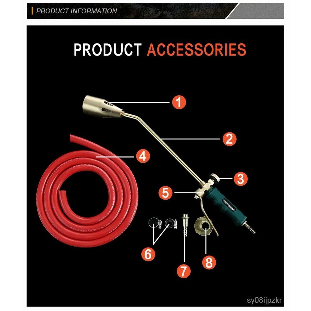 Liquefied Welding Camping Gas Torch Welding Fire Gun Welding Weed ...