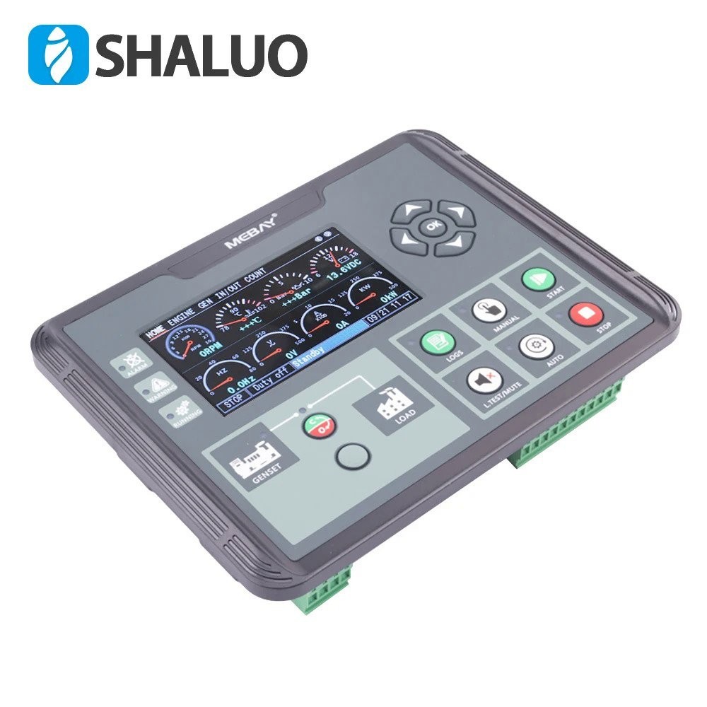 Mebay DC60D Generator Set Controller LCD display generator controller board genset parts DC60DR ...