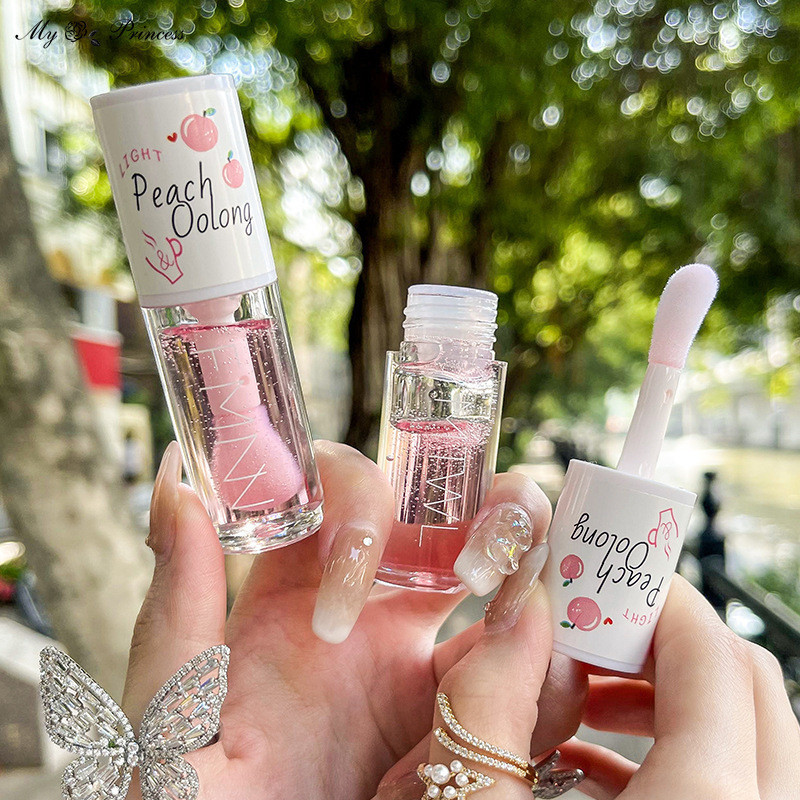 Peach Milk Honey Lip Oil Relieves Dry Moisturizing Lip Gloss Fades Lip ...