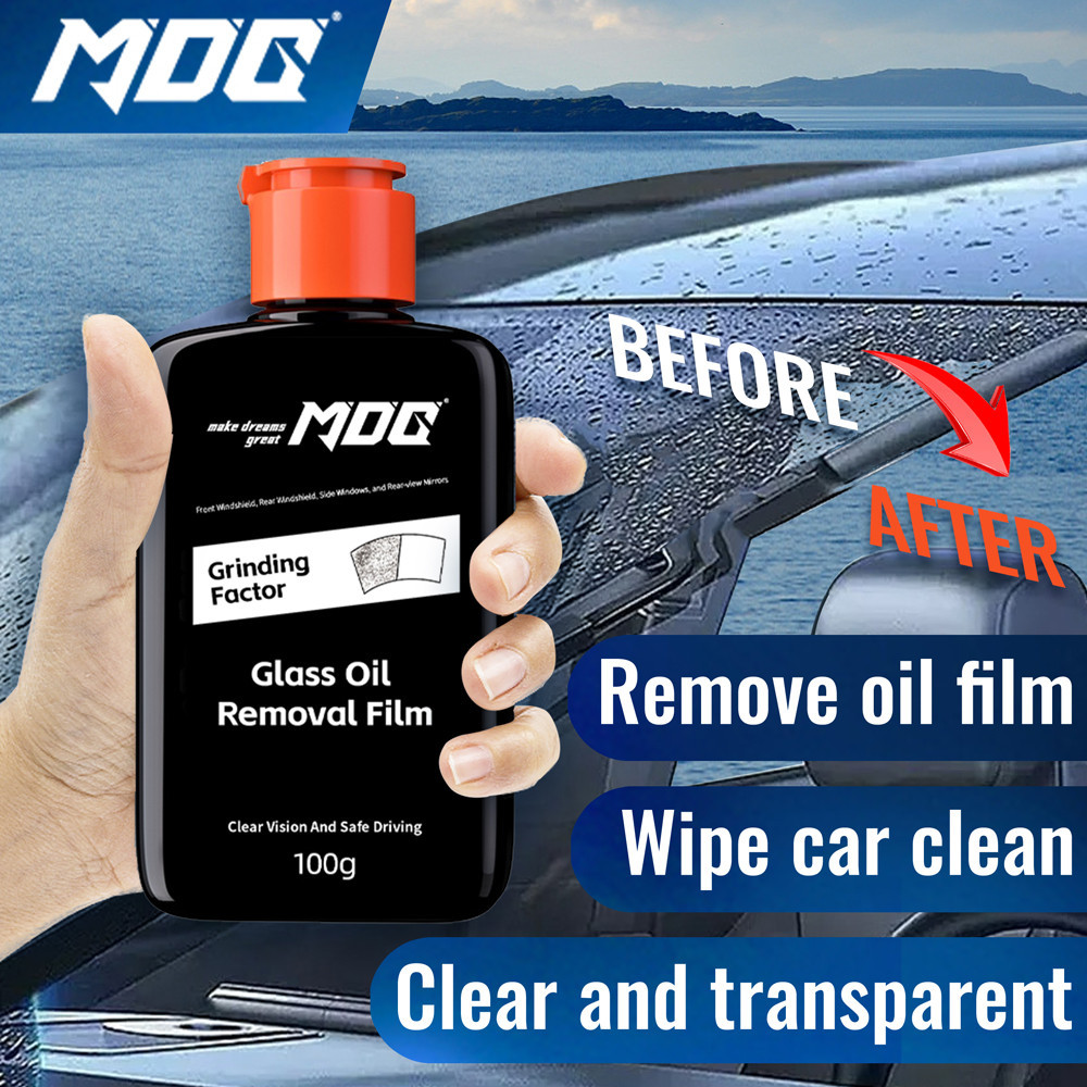 MDG Car Glass Oil Film Remover Glass Polishing Compound Windshield ...