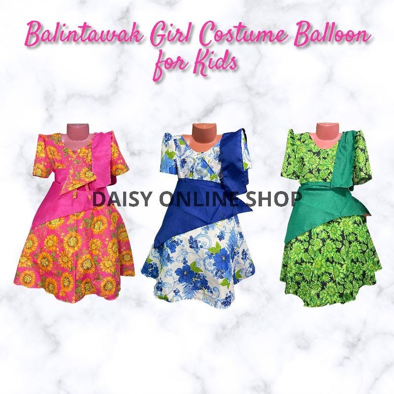 Buwan ng Wika | Balintawak Balloon with Petticoat Costume for Kids ...