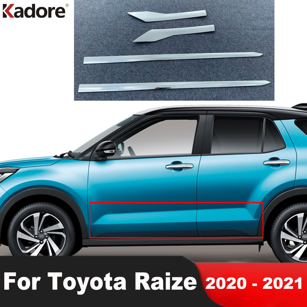 웃Side Door Body Trim For Toyota Raize 2020 2021 Chrome Car Door ...