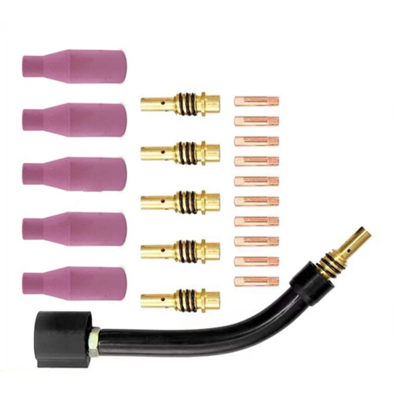 21Pcs 15AK For Binzel Torch/Gun Consumables Electrode Link Rod Tips ...