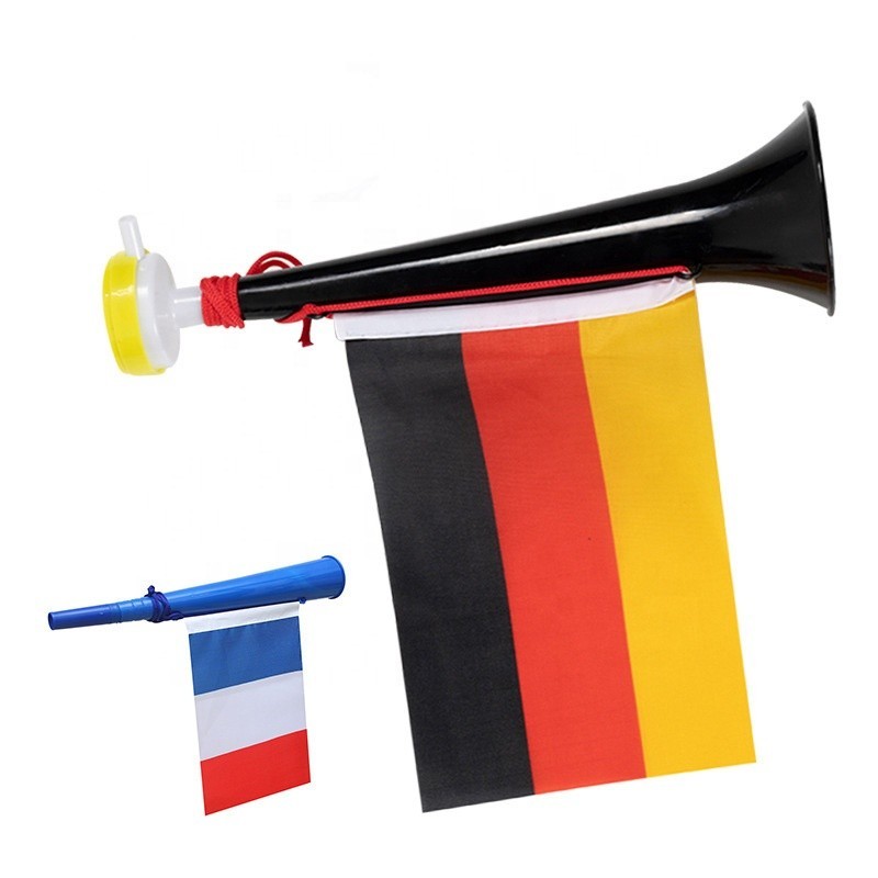2023 Football Soccer Team Cheer Custom Mini Trumpet Flag Fans Bugle ...