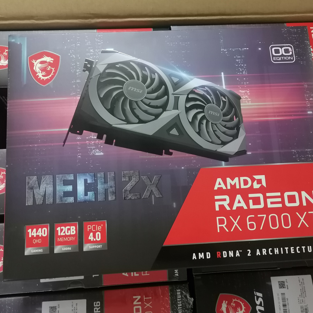 6700xt Radeon RX 6700 XT Mech 2X 12G OC desktop computer graphics cards ...