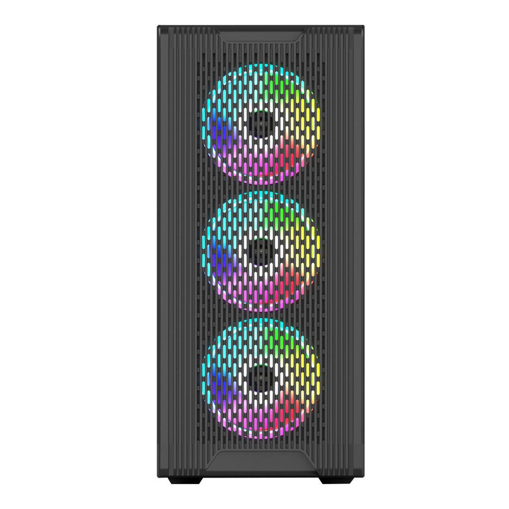 side glass white pc casing cpu cabinet atx full towers desktop with lcd ...