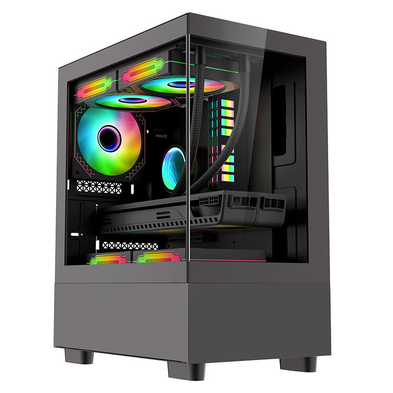 M-ATX Gaming PC Case Full View Gaming Computer Case Desktop Computer ...